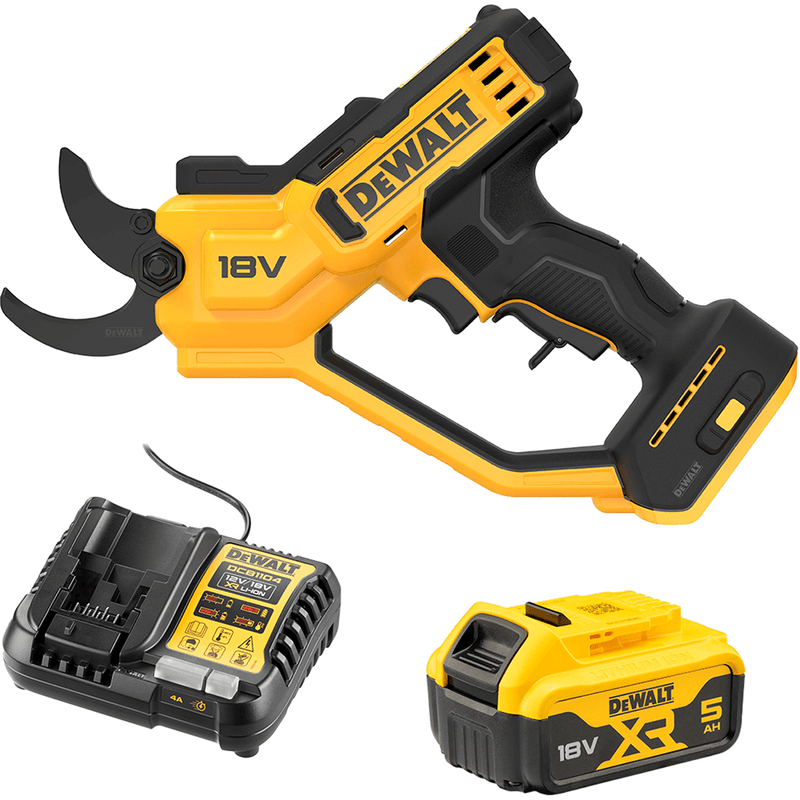 DeWALT 18V 5.0Ah XR Cordless Power Pruner Kit - DCMPP568P1-XE | TradeTools