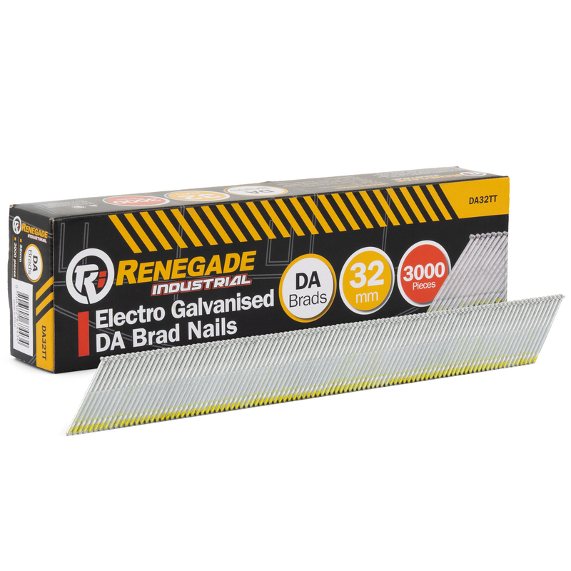 Renegade Industrial 1.75mm x 32mm Galvanised Finish Smooth Shank 34 ...