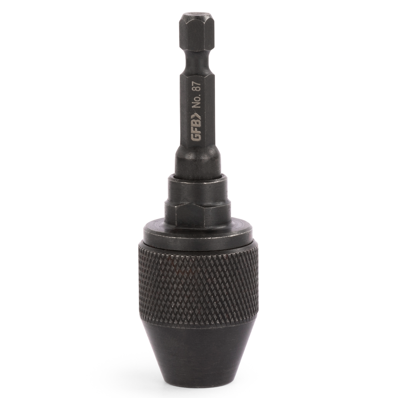GFB 6mm Capacity 1/4" Shank Keyless Chuck - GFB/CK-87-C | TradeTools
