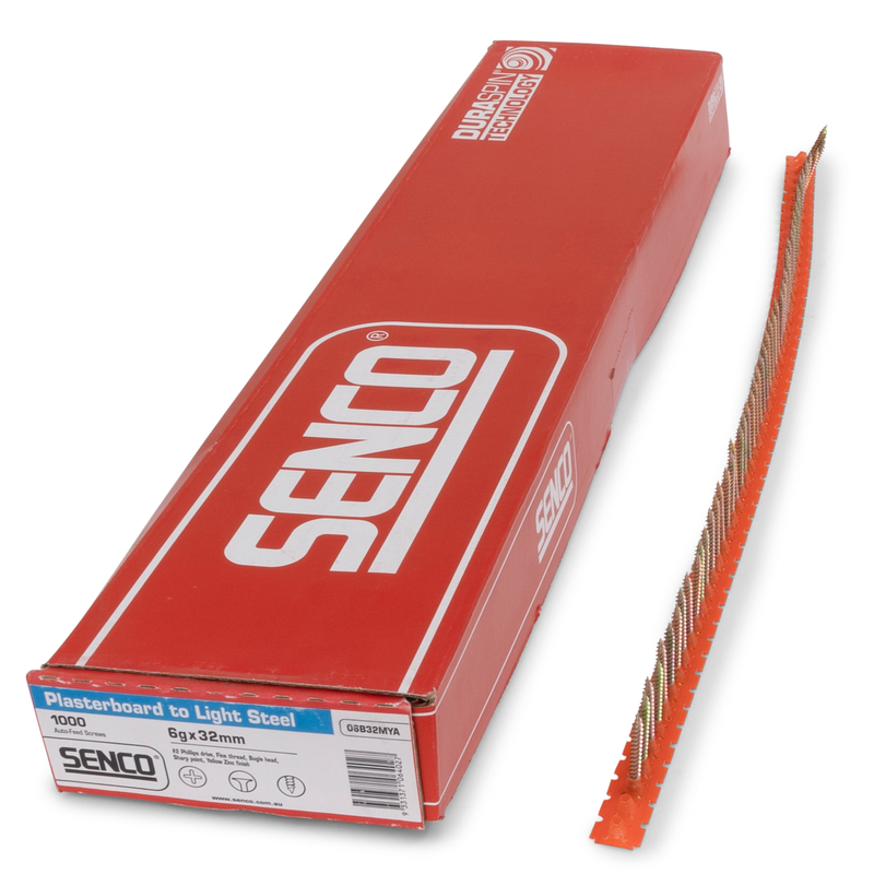 Senco 32mm x 6G Plasterboard To Steel PH2 Collated Screws - Box of 1000 ...