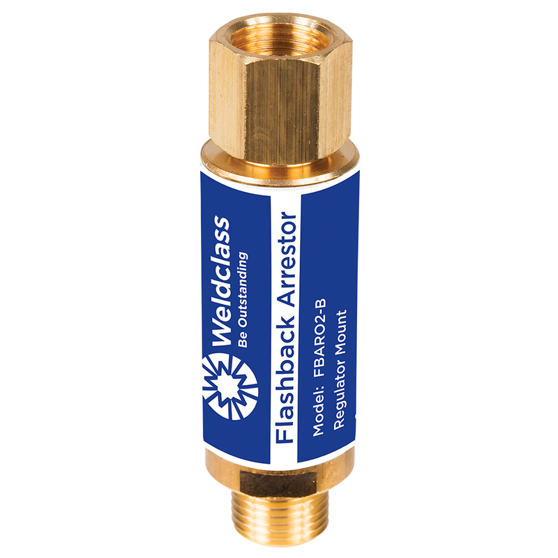 Weldclass Flashback Arrestor For Oxygen Regulator - P4-FBARO2 | TradeTools