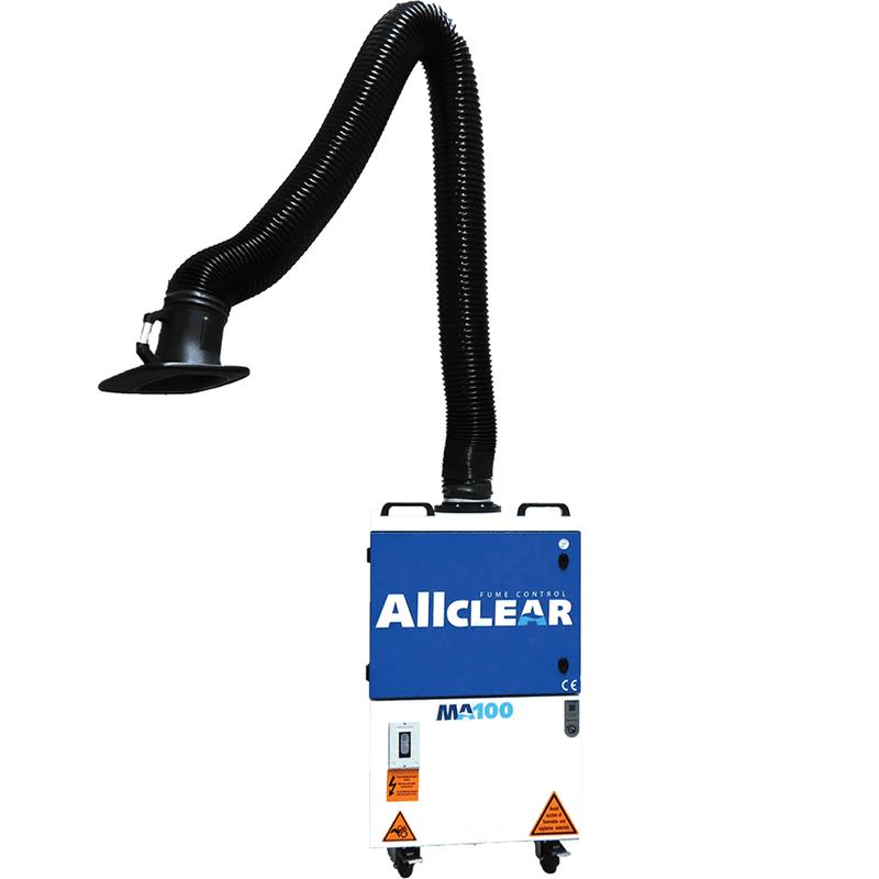 ALLCLEAR 230V MA100 3m Single Arm Mobile Welding Fume Extractor ...