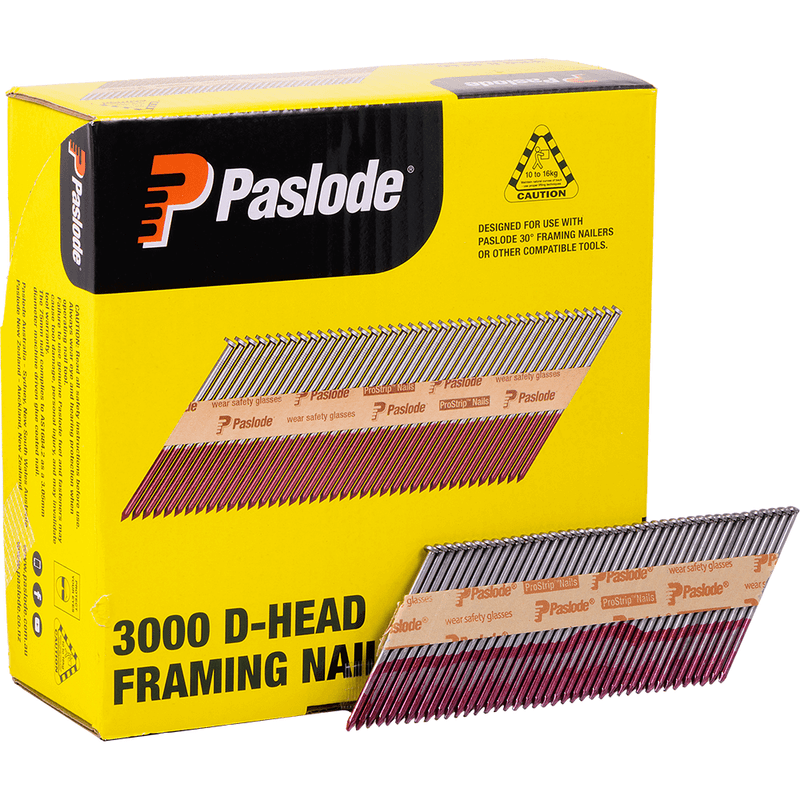 Paslode 75mm x 3.06mm Pneumatic JDN Bright D-Head Framing Nails - Box ...