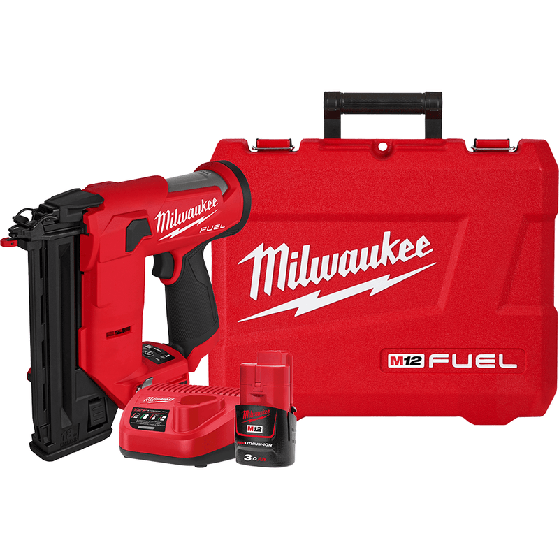 Milwaukee M12 3.0Ah FUEL 18 Gauge Brushless Cordless Compact Brad ...