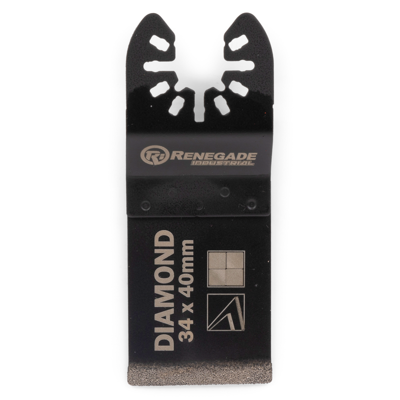 Renegade Industrial 34mm x 40mm HCS Diamond Coated Tip Multi Tool Blade ...