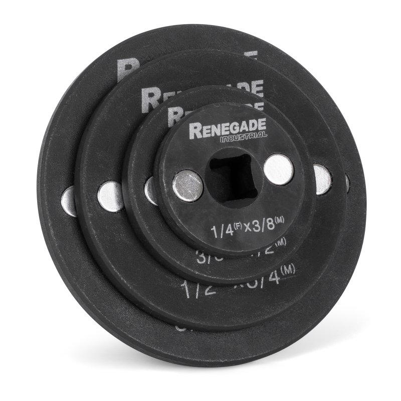 Renegade Industrial 4 Piece Magnetic Insert Impact Reducing Adaptor Set ...