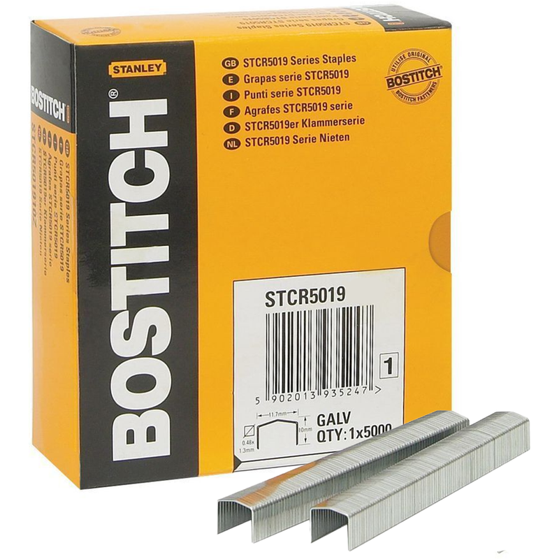 Bostitch 6mm Galvanised Staples: Box of 5000 - STCR501906Z | TradeTools