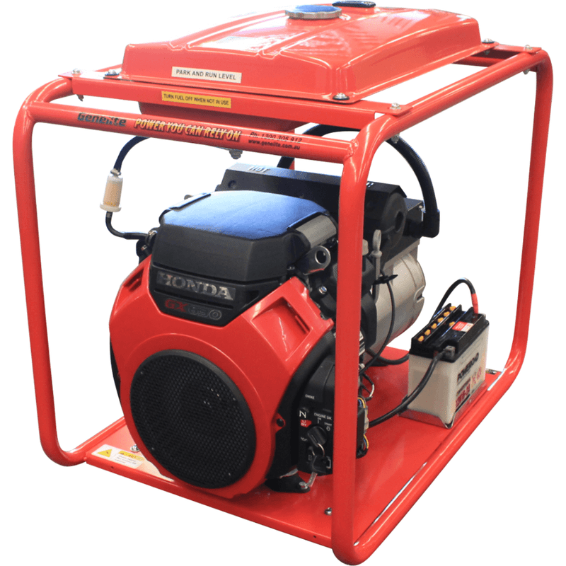 Genelite 9000W 11kVA Honda Electric Start Long Range Petrol Open Frame ...
