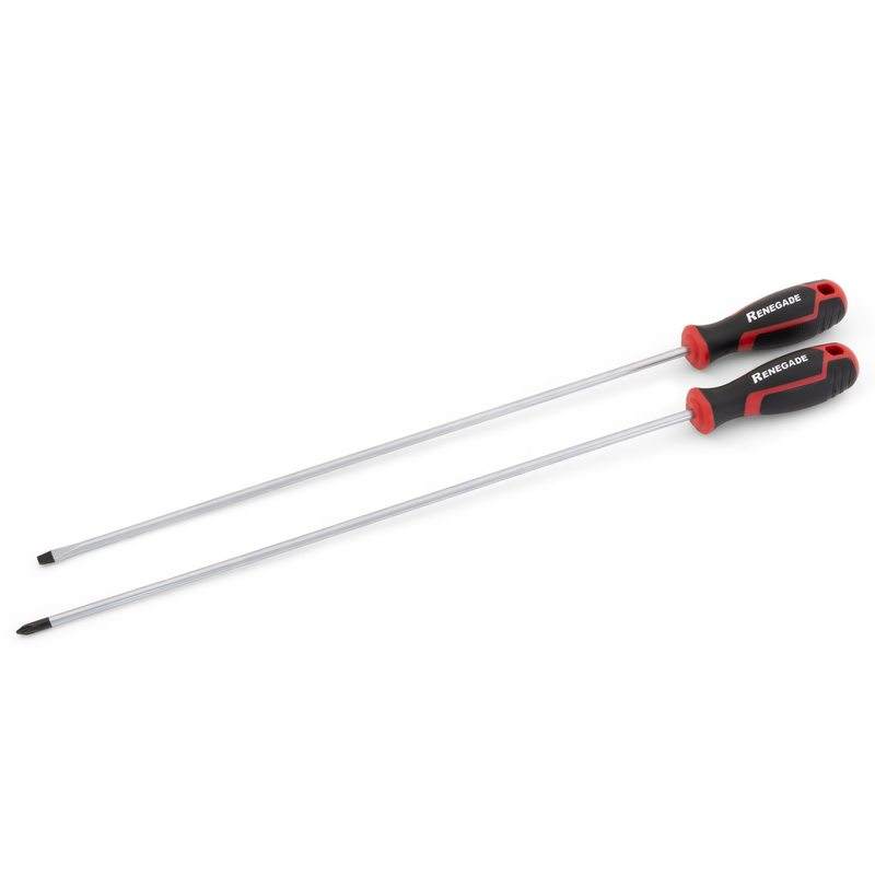 Renegade Industrial 2 Piece Phillips & Slotted 400mm Long Screwdrivers ...