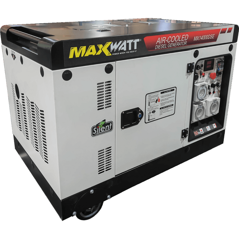 Maxwatt 13kVA 10000W Electric 2-Wire Auto Start Air-Cooled Diesel ...