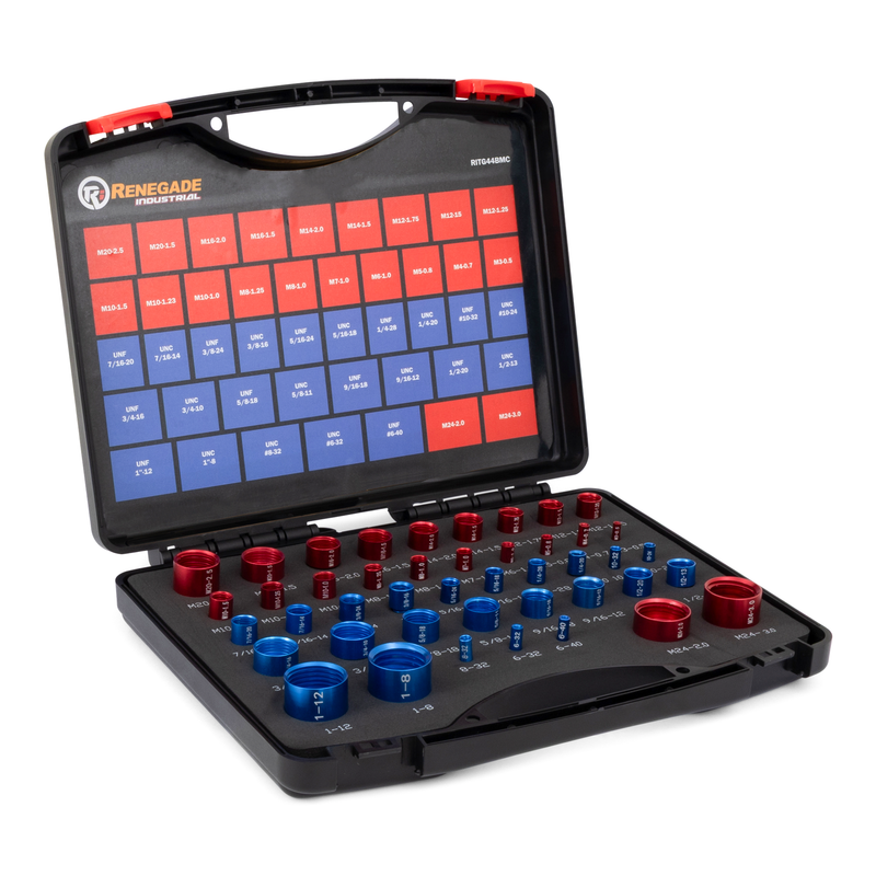 Renegade Industrial 44 Piece Nut & Bolt Thread Gauge Checker Kit ...