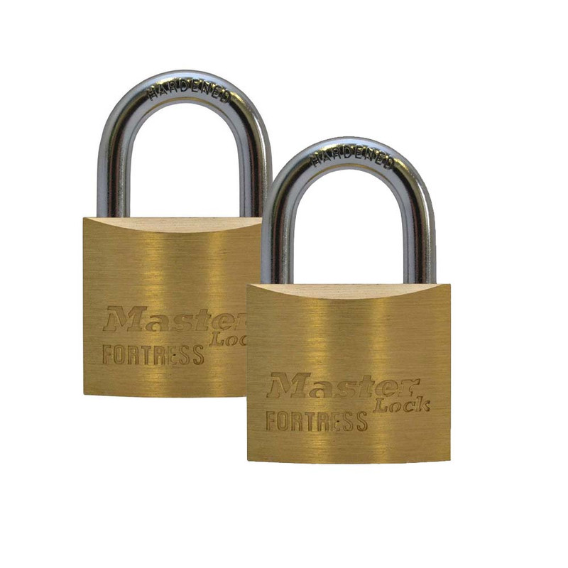 Master Lock 40mm Wide Body Brass Padlocks - 2 Pack - FM1840TAU | TradeTools