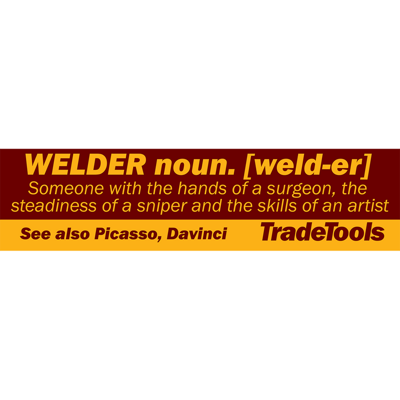 TradeTools Sticker - WELDER - TTSTICKER-WELDER | TradeTools