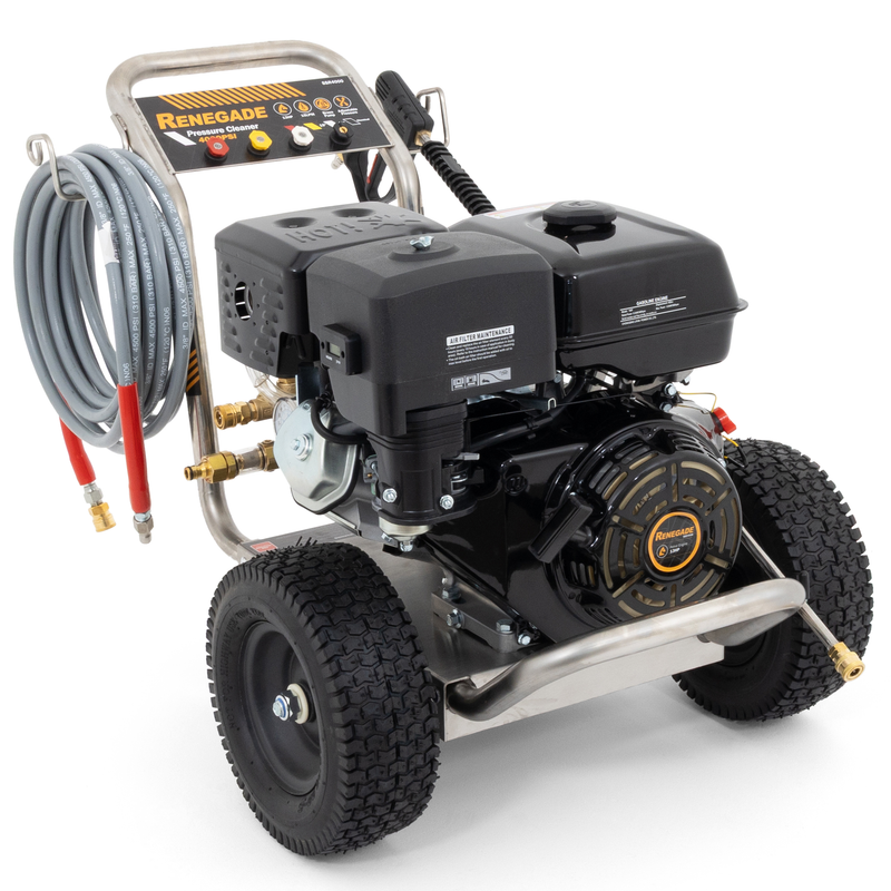 Renegade 4000PSI 15LPM 13HP Stainless Steel Petrol Pressure Washer ...