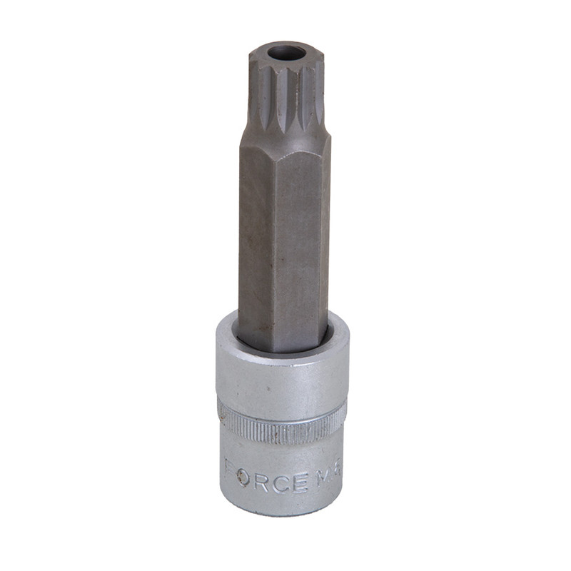 Force M16 x 1/2" Drive 100mm Spline Male Security Bit Socket ...