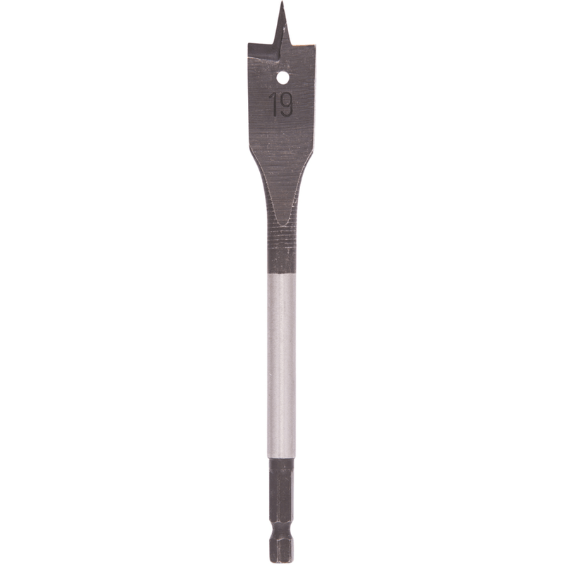Makita 19mm x 150mm - 1/4" Hex Shank Performance Flat Wood Spade Bit ...