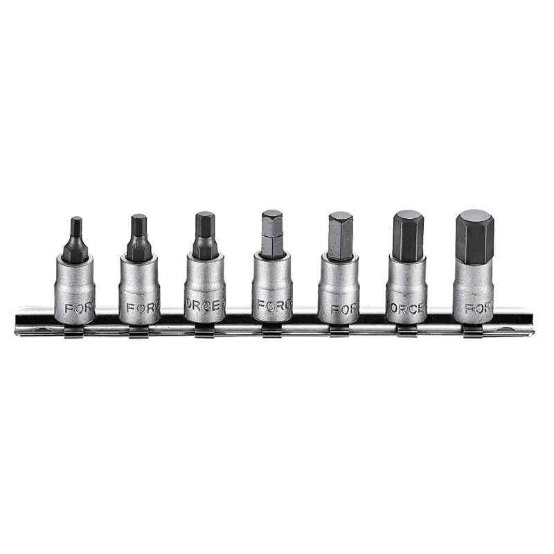 Force 1/4" 7 Piece Inhex Imperial Socket Set - 2073S | TradeTools