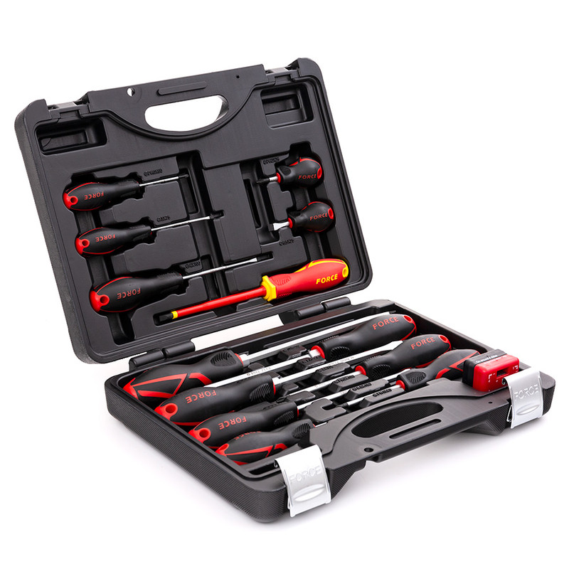 Force 14 Piece Assorted Screwdrivers Set With Magnetiser/Demagnetiser ...