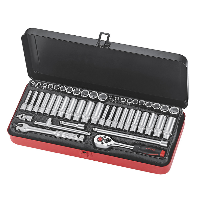 Force 1/4" Drive 48 Piece Metric & Imperial Socket Set - 2481 | TradeTools