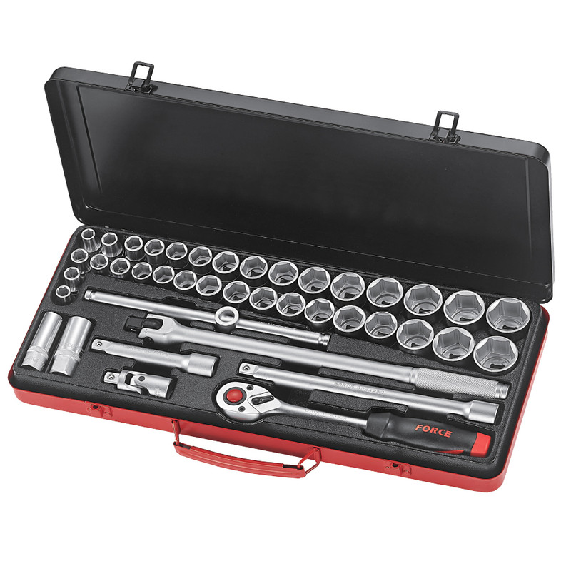 Force 1/2" Drive 41 Piece Metric & Imperial Socket Set - 4415 | TradeTools