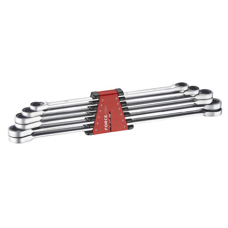Force 6 Piece Assorted Metric Extra Long Ratchet Spanners - 50623 ...