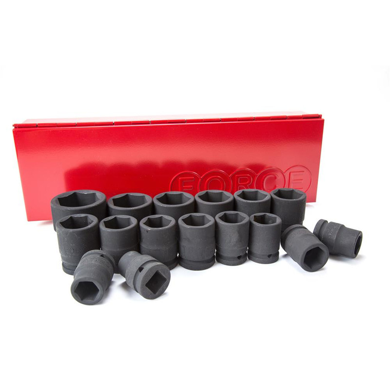 Force 3/4" Drive 16 Piece Metric Impact Socket Set - 6163 | TradeTools