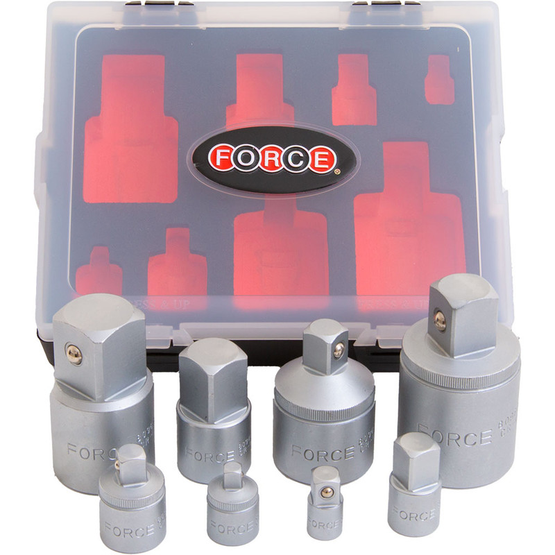 Force 1/4", 3/8", 1/2", 3/4" Drive 8 Piece Socket Adaptor - K4087 ...