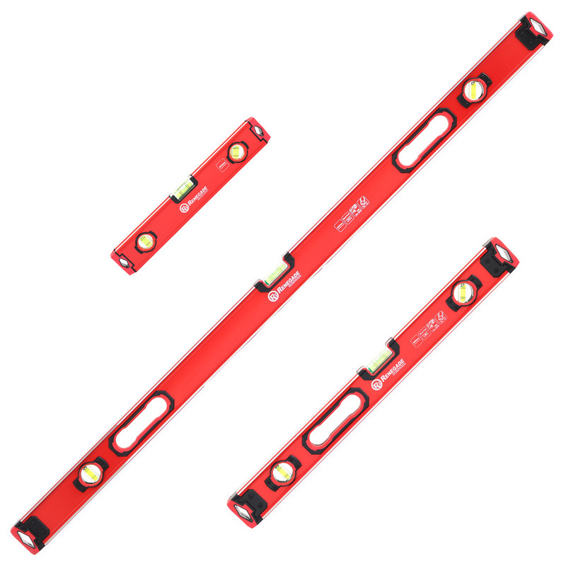 Renegade Industrial 3 Piece Spirit Level Set - RIHDSL3P | TradeTools