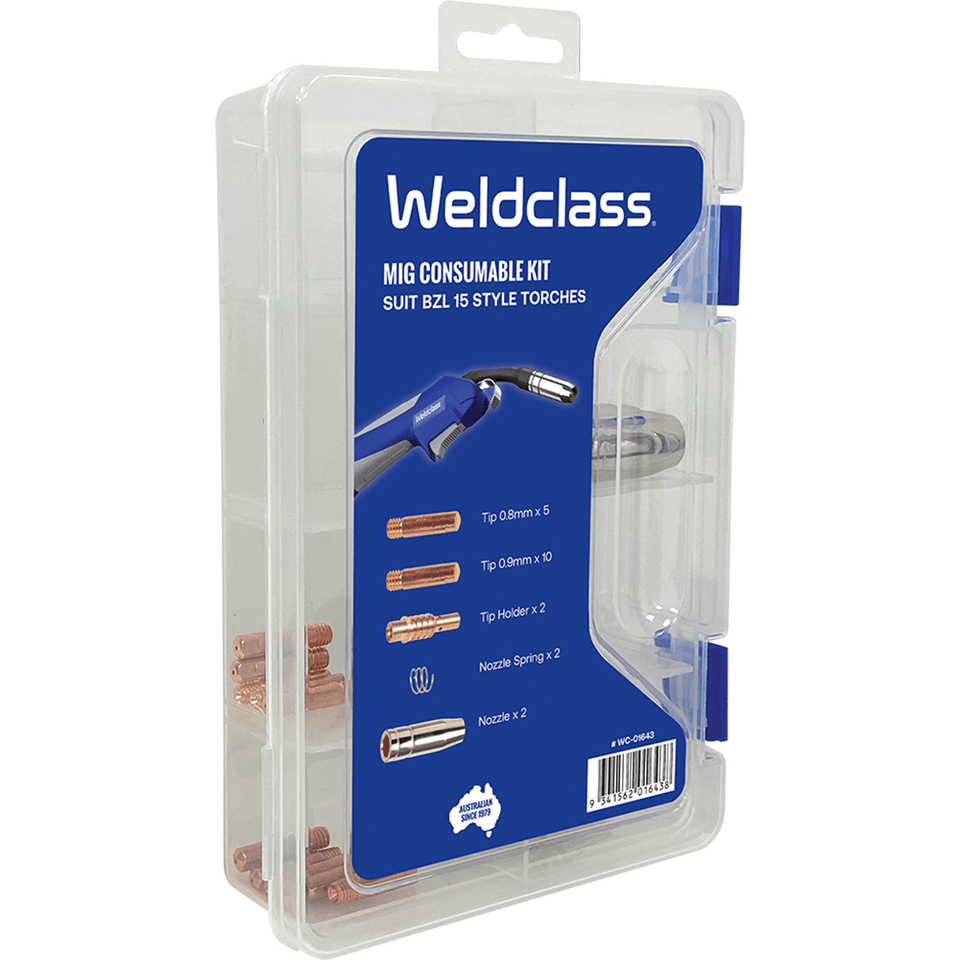 Weldclass Binzel 15 Style MIG Consumable Parts Kit - WC-01643 | TradeTools