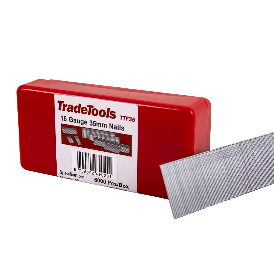 Renegade Industrial C1 Series 35mm 18 Gauge Brad Nails: Box of 5000 ...