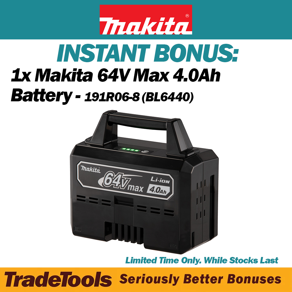 Makita 64V Max 4.0Ah Brushless Cordless 480mm Lawn Mower Kit ...