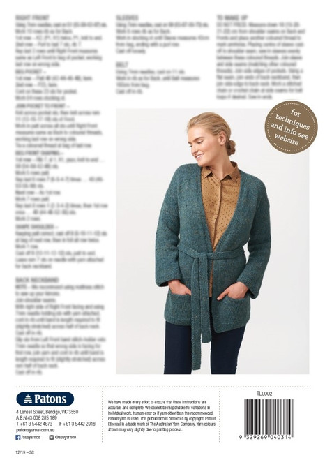 Patons Ethereal Pattern Leaflet - Made In Ethereal - Wangaratta Woollen ...