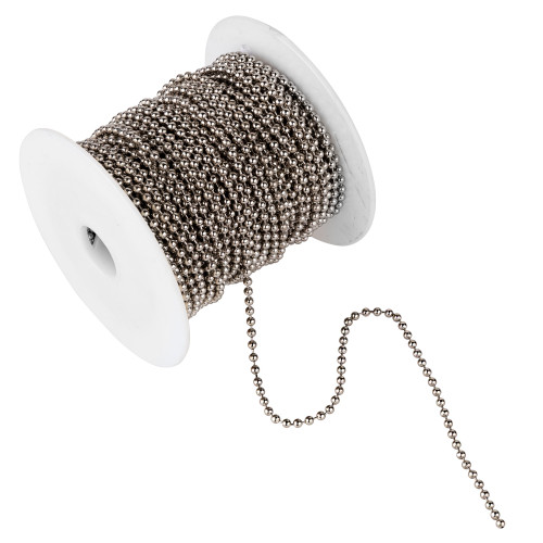 #6 (3.2 mm) Nickel Plated Steel Ball Chain Spool | Ball Chain Mfg