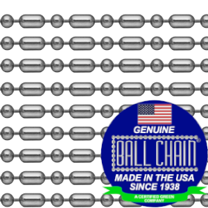 24" #3 Stainless Steel Ball Bar Style Ball Chains
