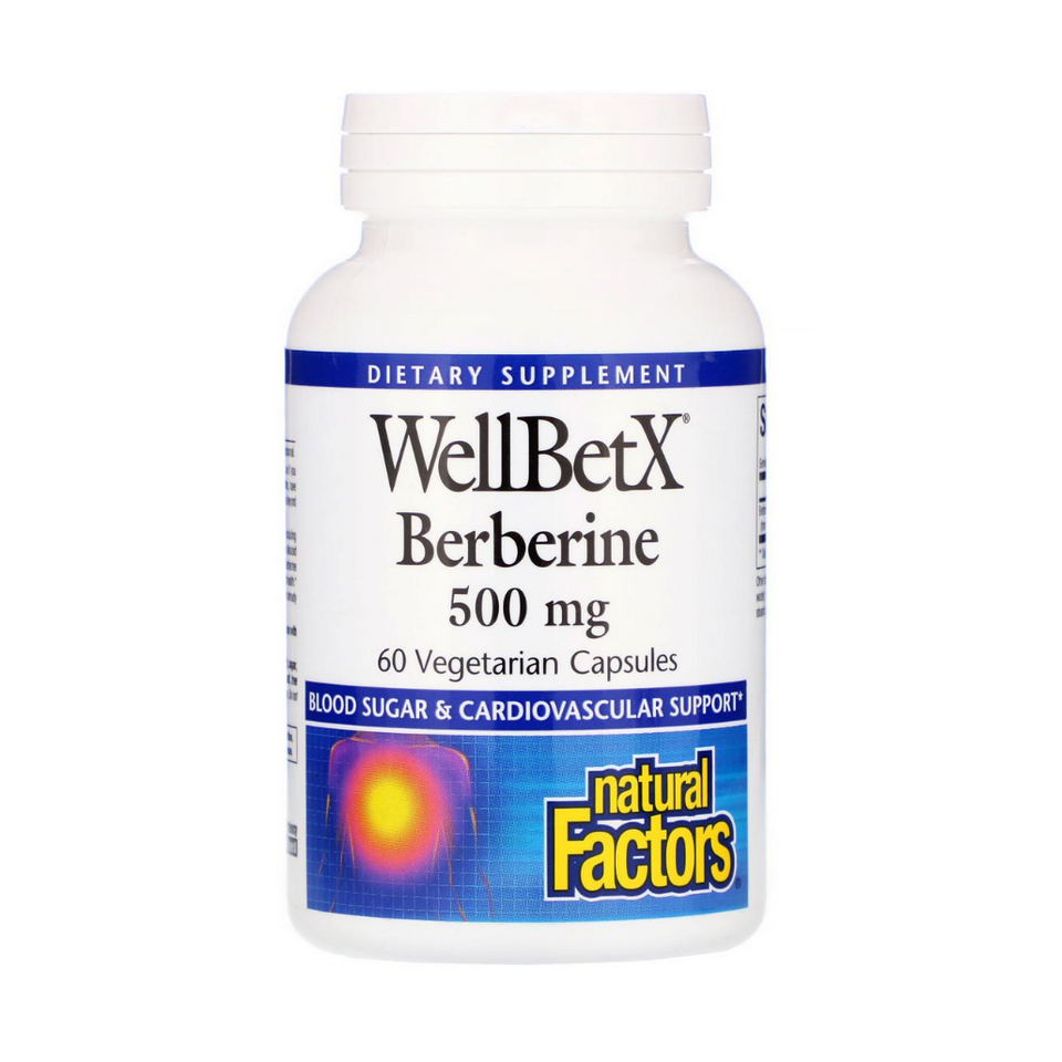 Natural Factors WellBetX Berberine 500 mg - Eddie's Health Shoppe