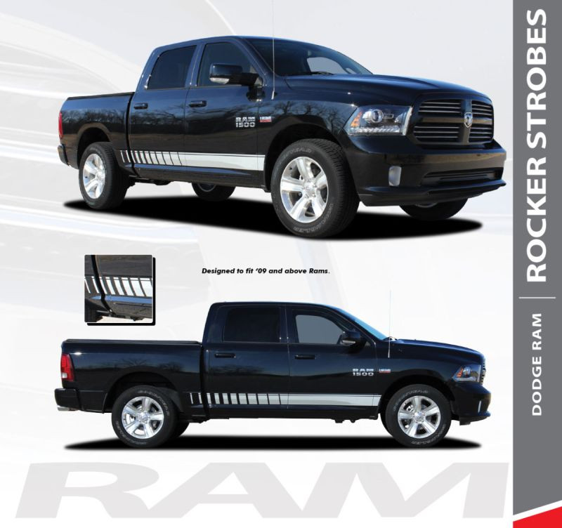 Dodge Ram 1500 Side Graphics HUSTLE 3M 2009-2015 2016 2017 2018 Premium ...