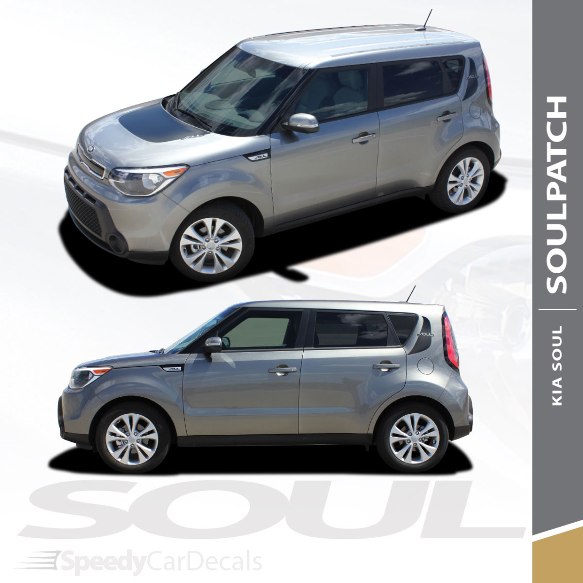 Kia Soul Upper Side Decals Graphics 3M SOULMATE 2008-2013 Premium Auto ...