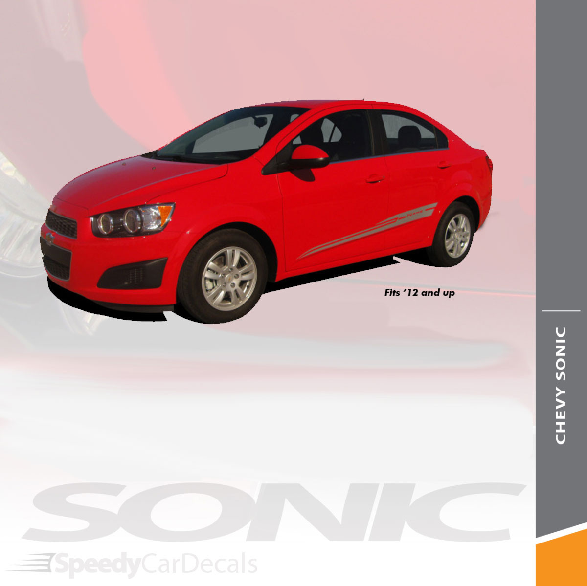 Chevy Sonic Decals, Chevy Sonic Stripes, Chevy Sonic Vinyl Graphics Kits
