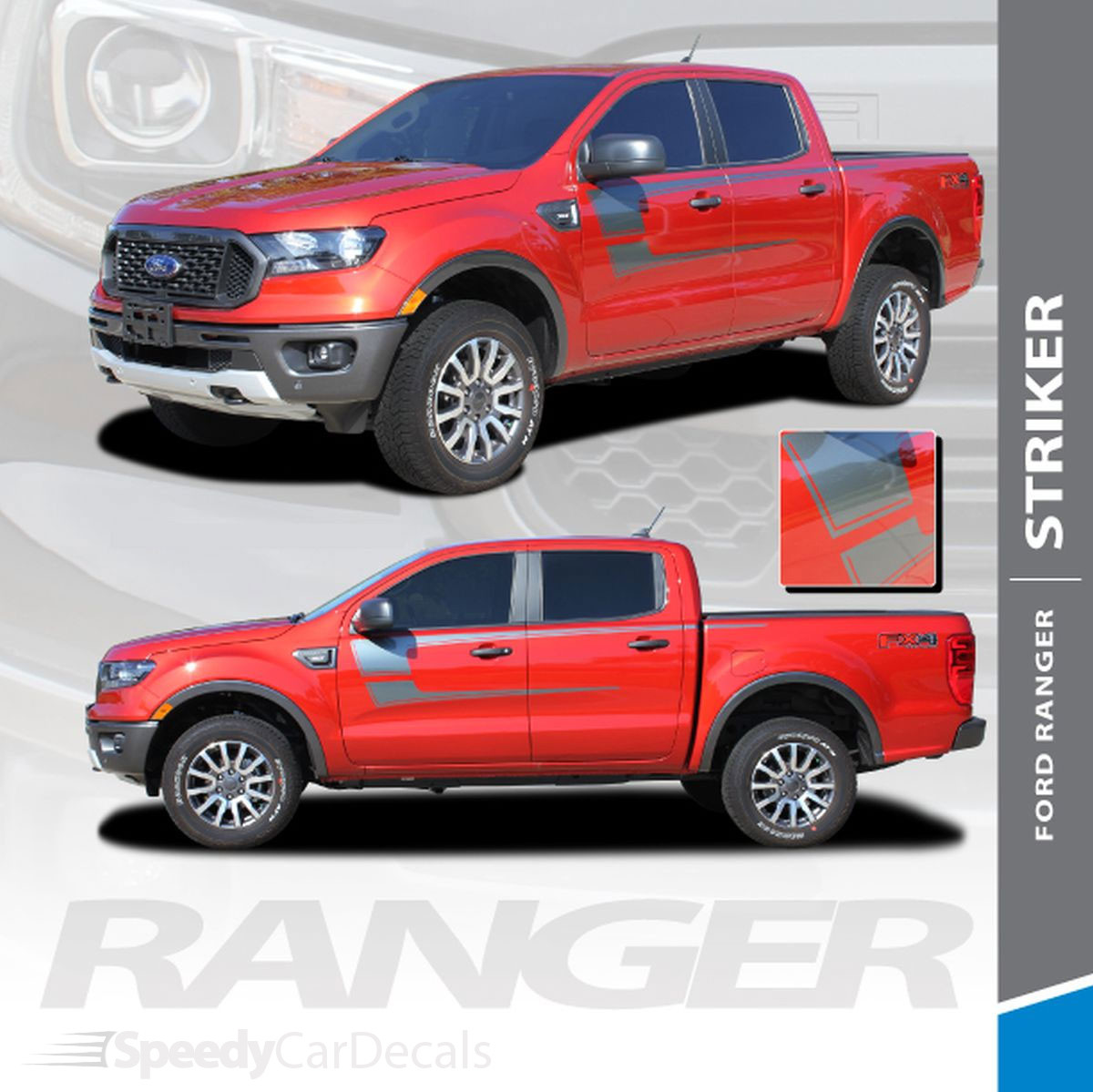 Ford Ranger Decals, Ranger Stripes, Ranger Graphics 2019 2022