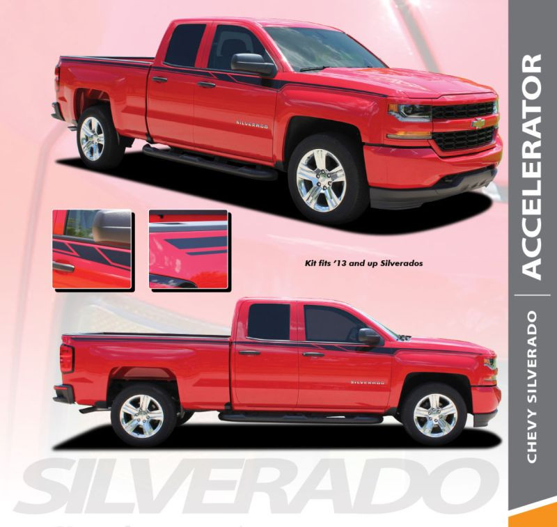 ELITE, Silverado Door Stripes, Silverado Decals, Silverado Vinyl Graphics