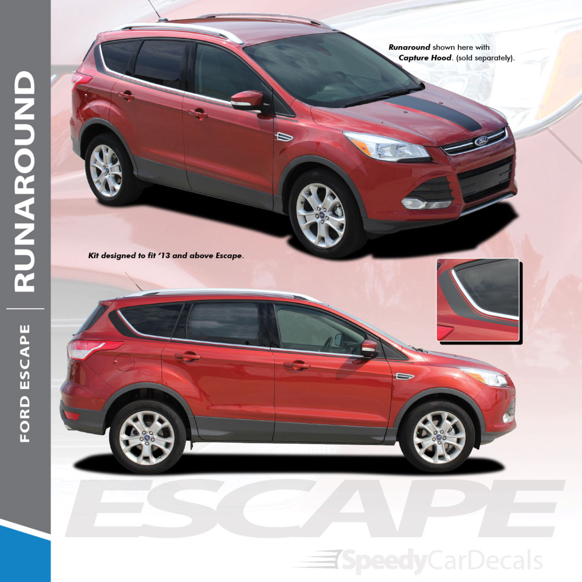 2024 Ford Escape Stripes, Escape Decals Escape Vinyl Graphics