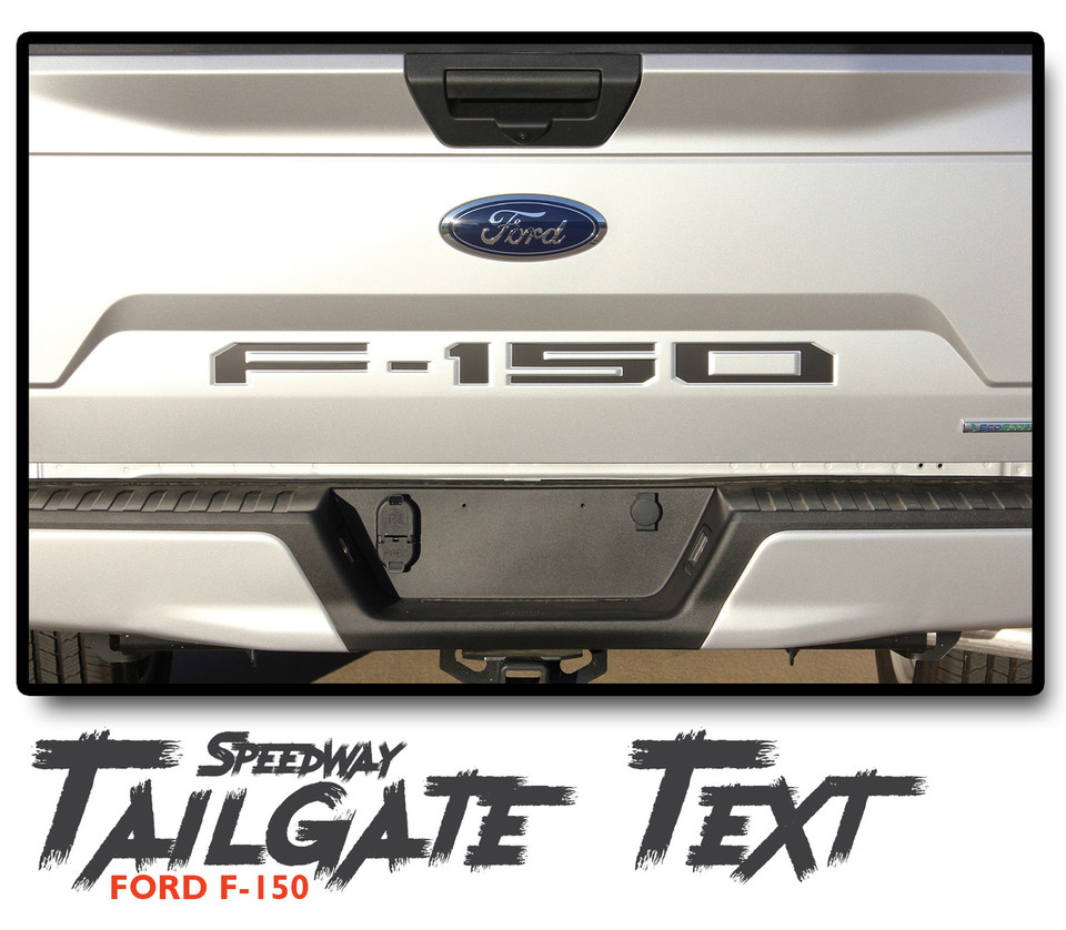 Ford F-150 Stripes Tailgate Inlay Text Vinyl Graphics Decal | SW 2018