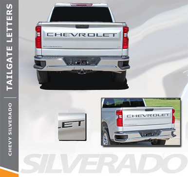 CHEVROLET INSERTS LETTERS Silverado Decals, Silverado Vinyl Graphics