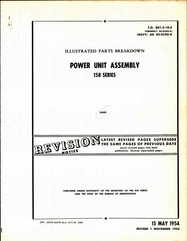 Illustrated Parts Breakdown Power Unit Assembly 158 Series - AirCorps ...