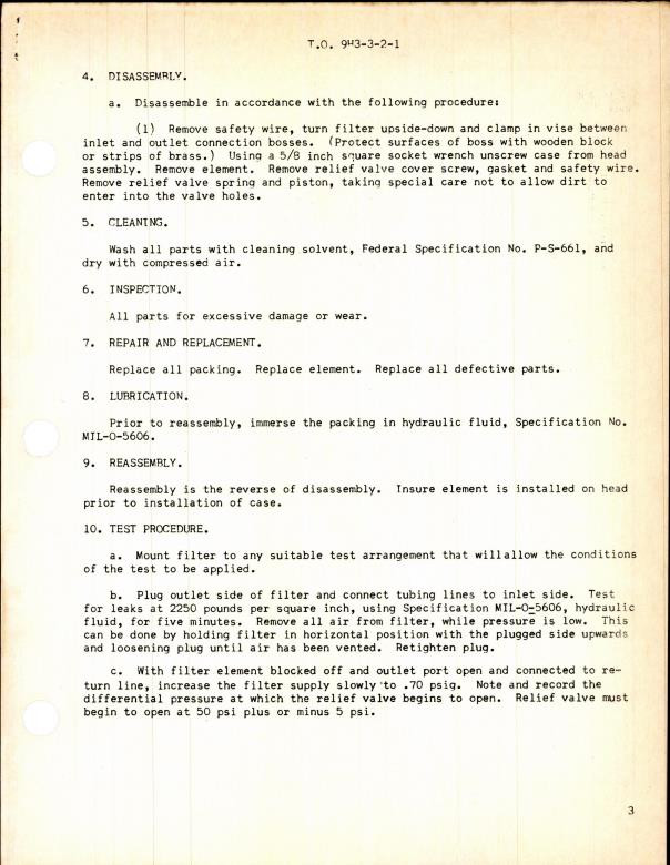 Instructions w PC for Hydraulic Oil Filter AN6234-1 - AirCorps Library