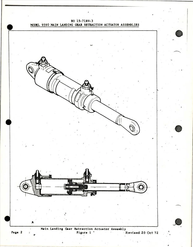 Handbook with Parts List for Main Landing Gear Retraction Actuator ...