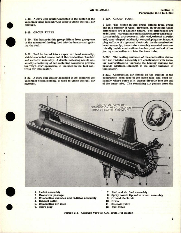 Operation and Service Instructions for Aircraft Heaters - AirCorps Library