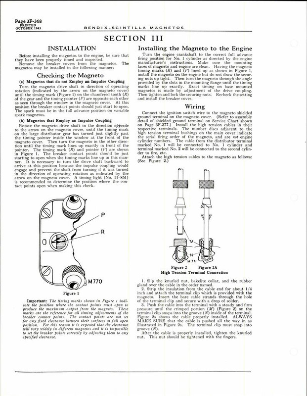 Service Instructions for Bendix-Scintilla Aircraft Magnetos Types SB ...