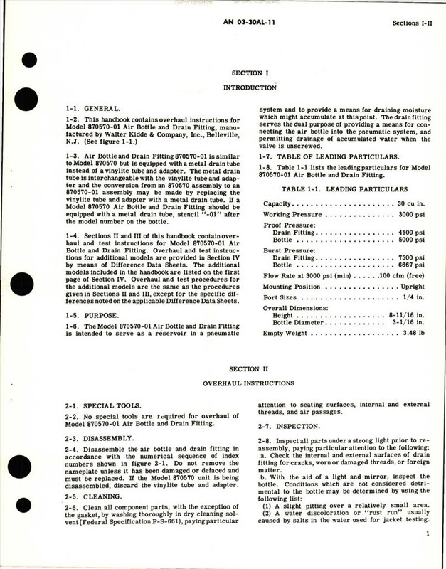 Overhaul Instructions for Air Bottles and Drain Fittings - AirCorps Library