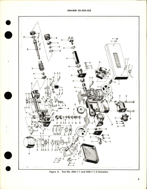 Overhaul Instructions with Parts Breakdown for Rudder Trim Tab Actuator - A46-1-1 and A46-1-1-2 ...
